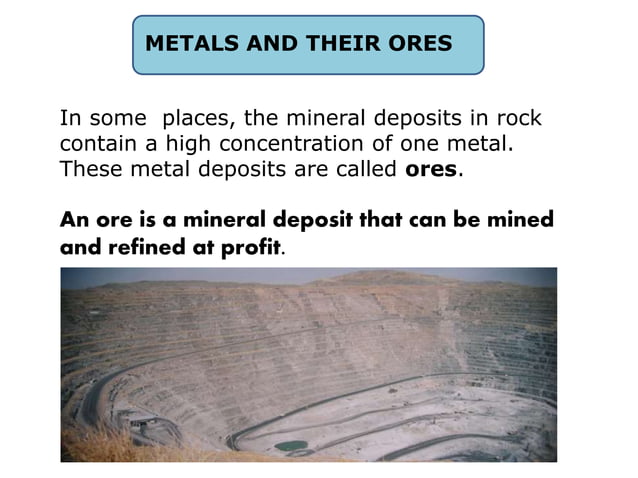 Mohun ujoodha metals and their ores form 3 | PPT
