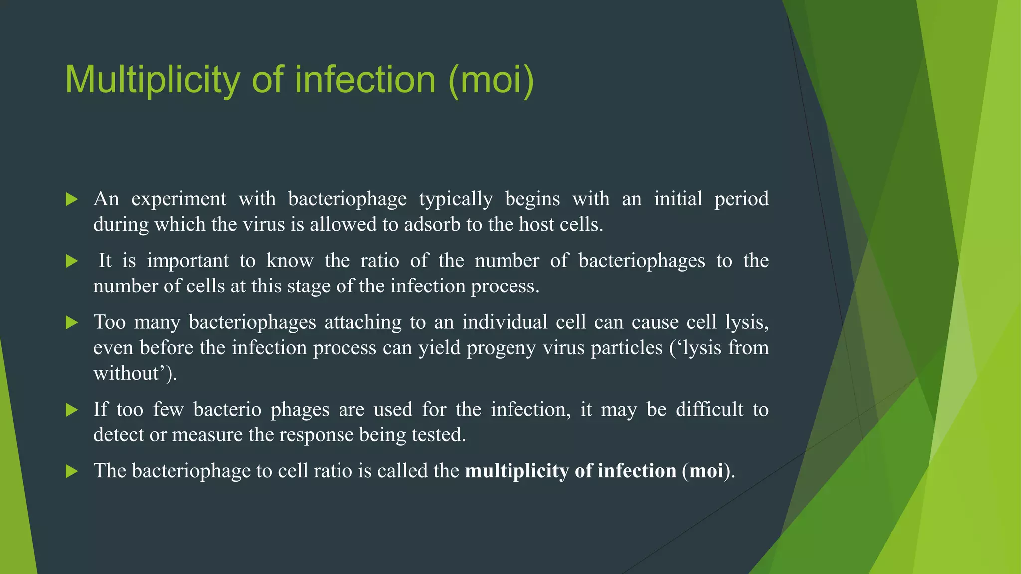 Multiplicity of infection | PPT
