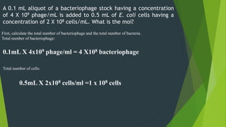 Multiplicity of infection | PPT