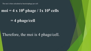 Multiplicity of infection | PPT