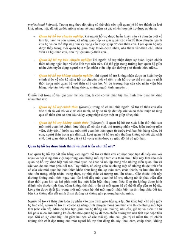 Moi quan he ho tro | PPT