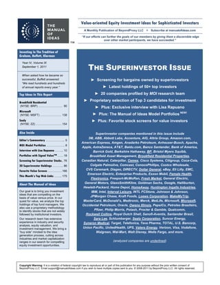 The Superinvestors Issue | PDF