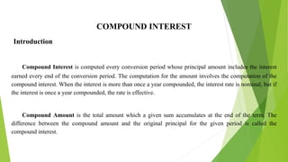 Compund Interest | PPTX