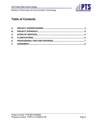 Mo ict 2013 new data center design proposal - pts-0813-004006 - ptsp-c ...