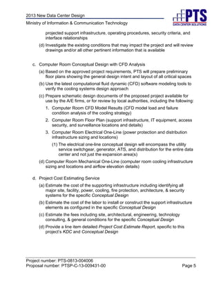 Mo ict 2013 new data center design proposal - pts-0813-004006 - ptsp-c ...