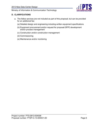 Mo ict 2013 new data center design proposal - pts-0813-004006 - ptsp-c ...