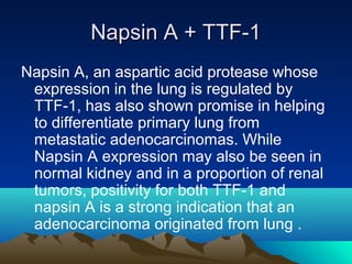 Immunohistochemistry is an important complimentary tool for diagnosis ...