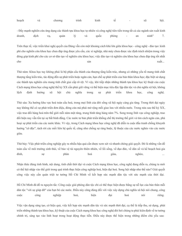 Moi lien quan giua cach mang khoa hoc cong nghe va nen kinh te tri thuc ...