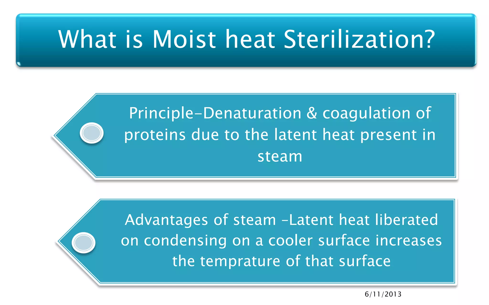 Moist heat sterilization | PPTX