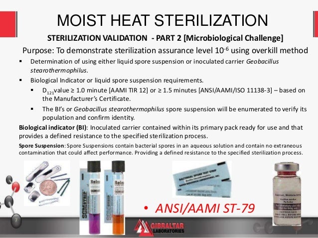 Moist Heat Steam sterilization