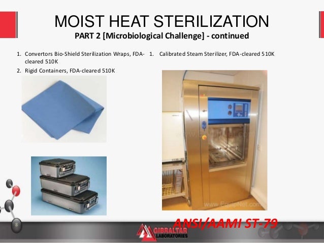 Moist Heat Steam sterilization