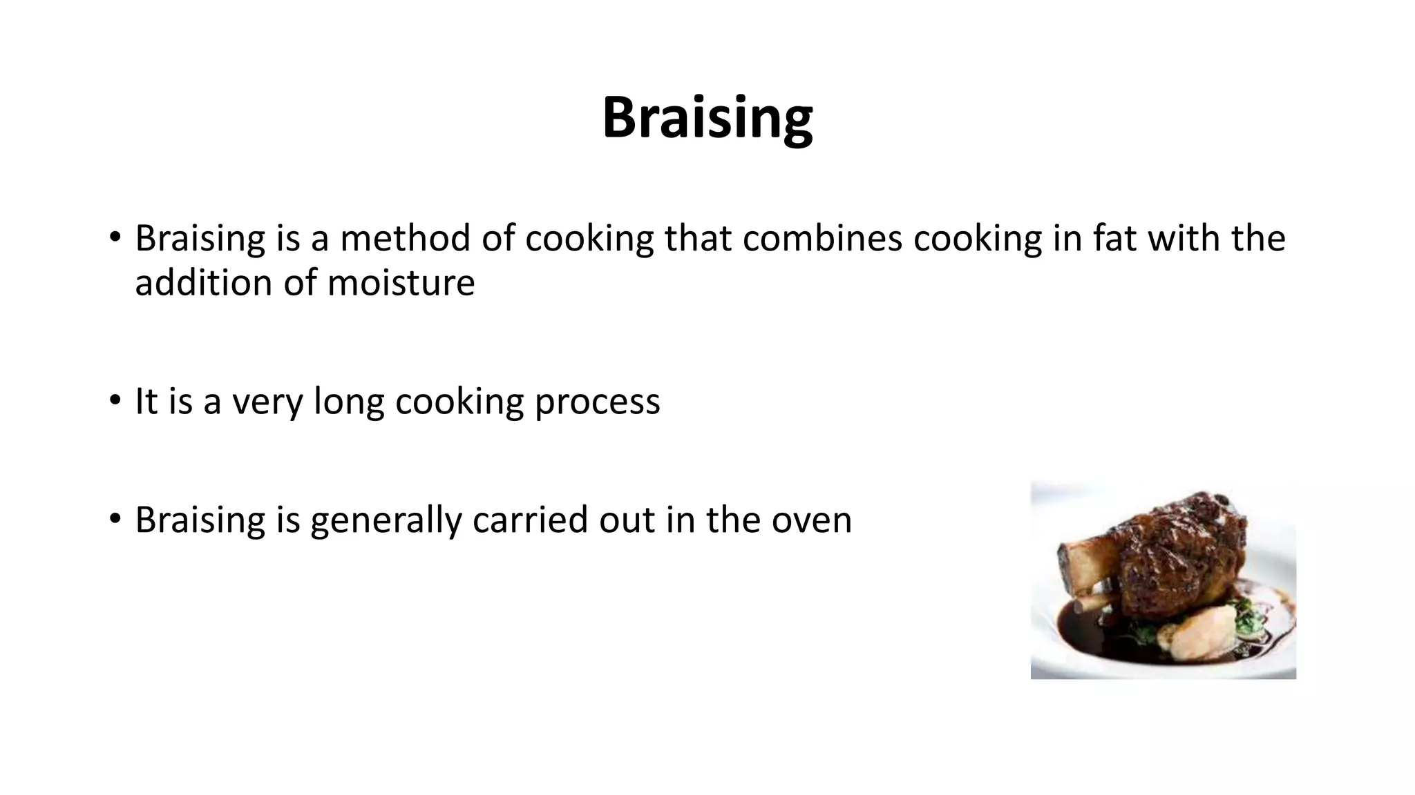 Moist methods of cooking food | PPTX