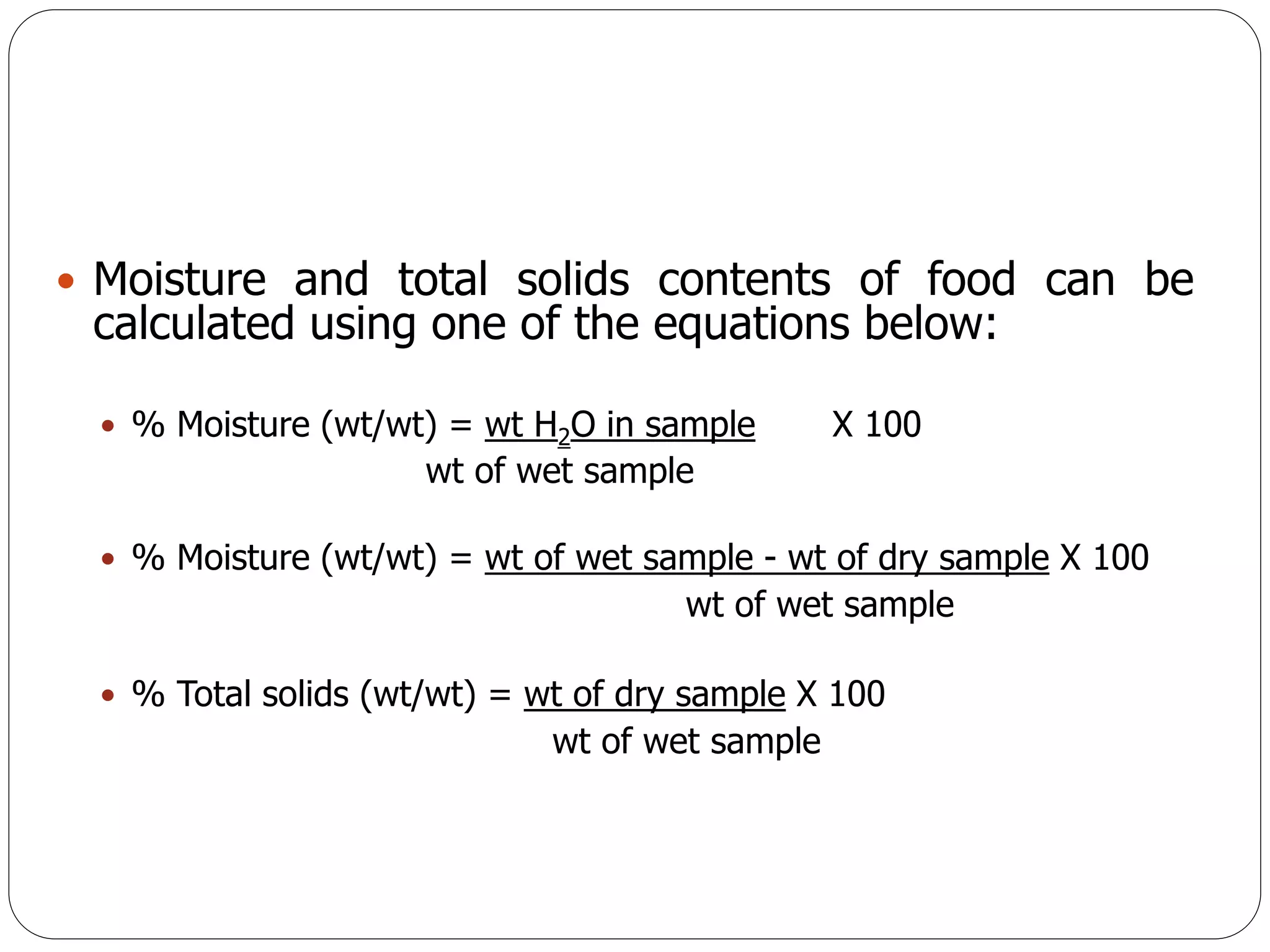 Moisture and total solid analysis of herbal products | PPTX