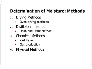 Moisture and total solid analysis of herbal products | PPTX | Chemistry ...