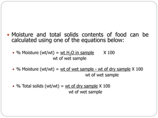 Moisture and total solid analysis of herbal products | PPTX