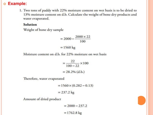 Moisture content determination and equilibrium moisture content | PPTX