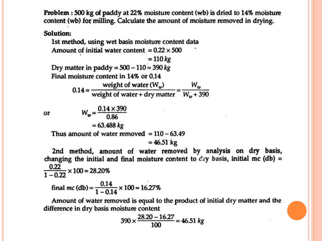 Moisture content determination and equilibrium moisture content | PPTX