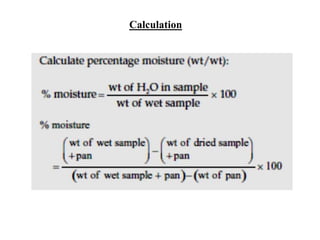 Moisture determination and Total solid | PPTX