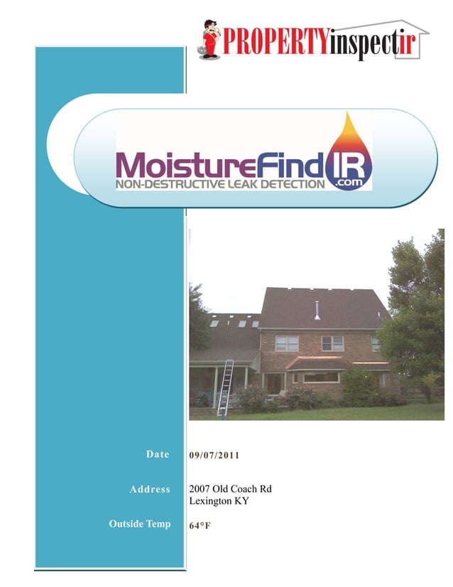 Moisture find ir sample report | PDF | Water Services | Home Utilities