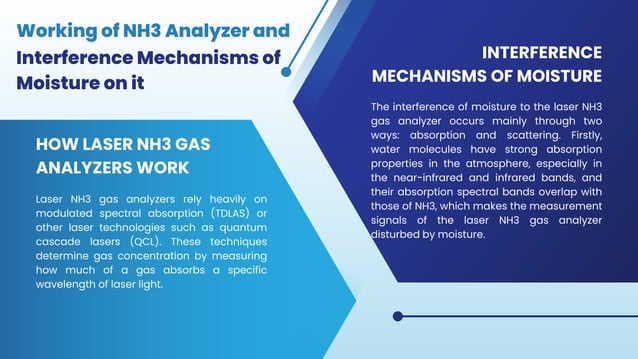 Moisture Interference on Laser NH3 Gas Analyzer and Solution | PPTX | Chemistry | Science