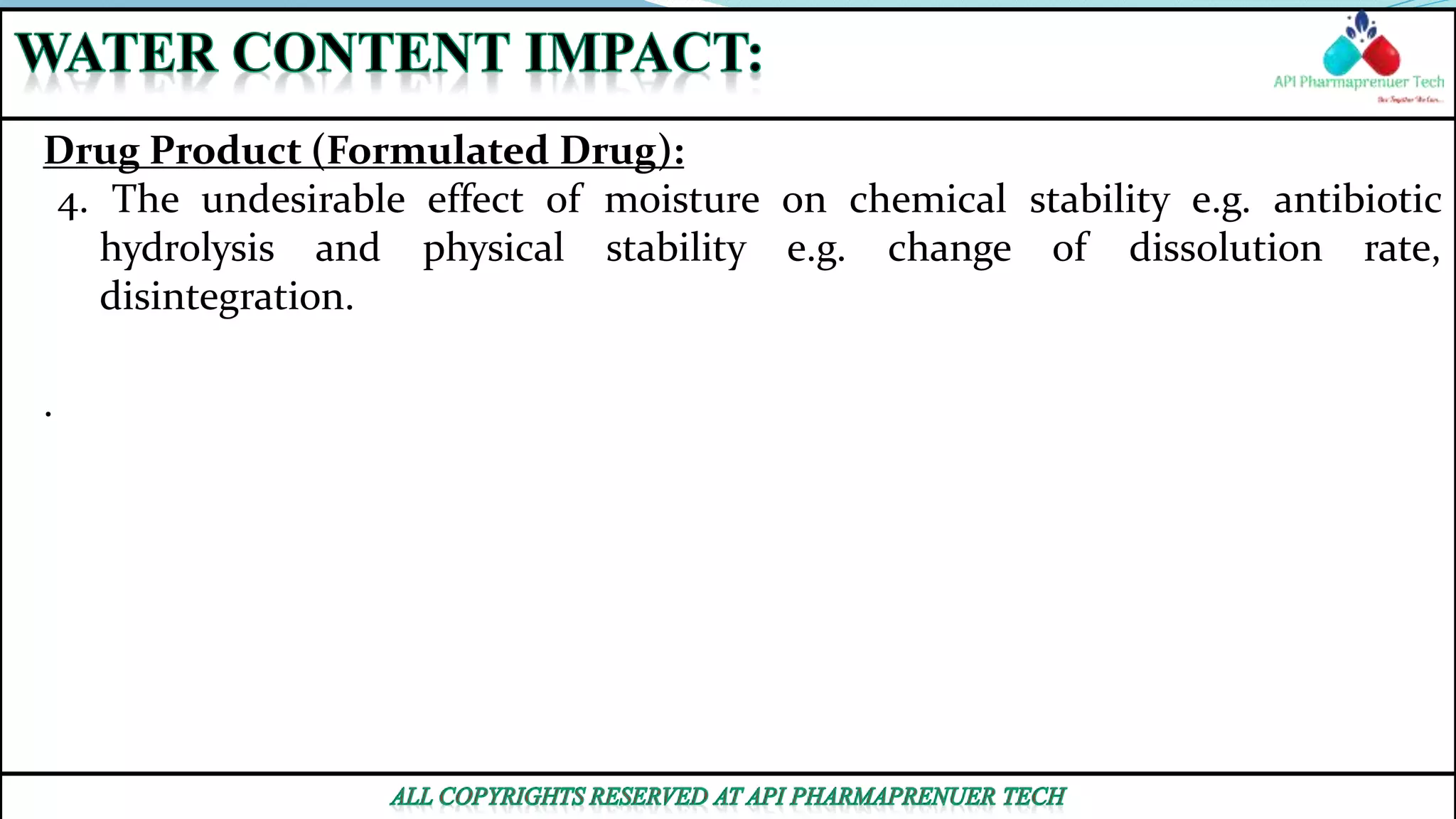Water Content Vs. Loss On Drying Of Drug In Pharma Company Part-1 | PPTX