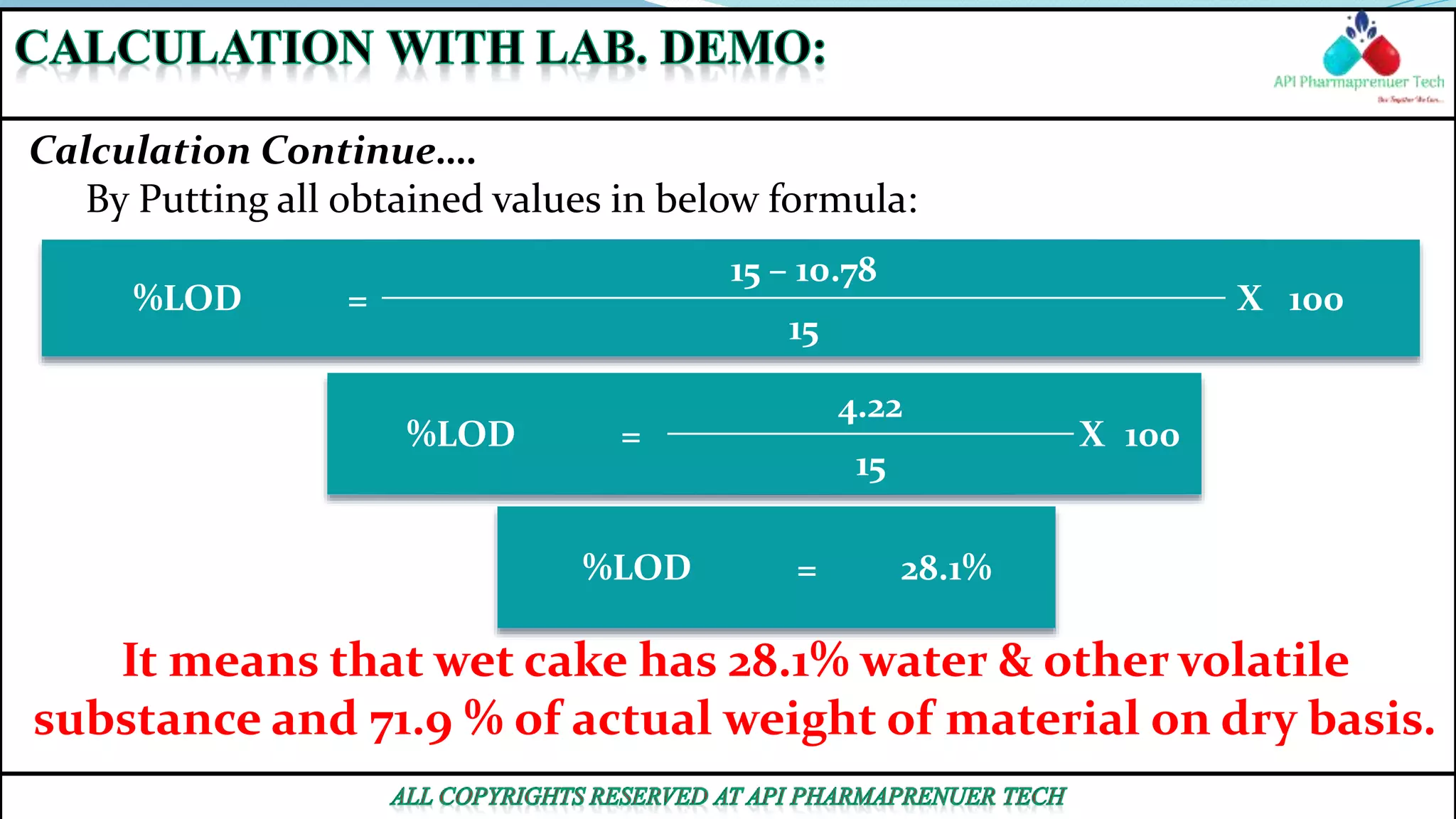 Water Content Vs. Loss On Drying Of Drug In Pharma Company Part-2 | PPTX