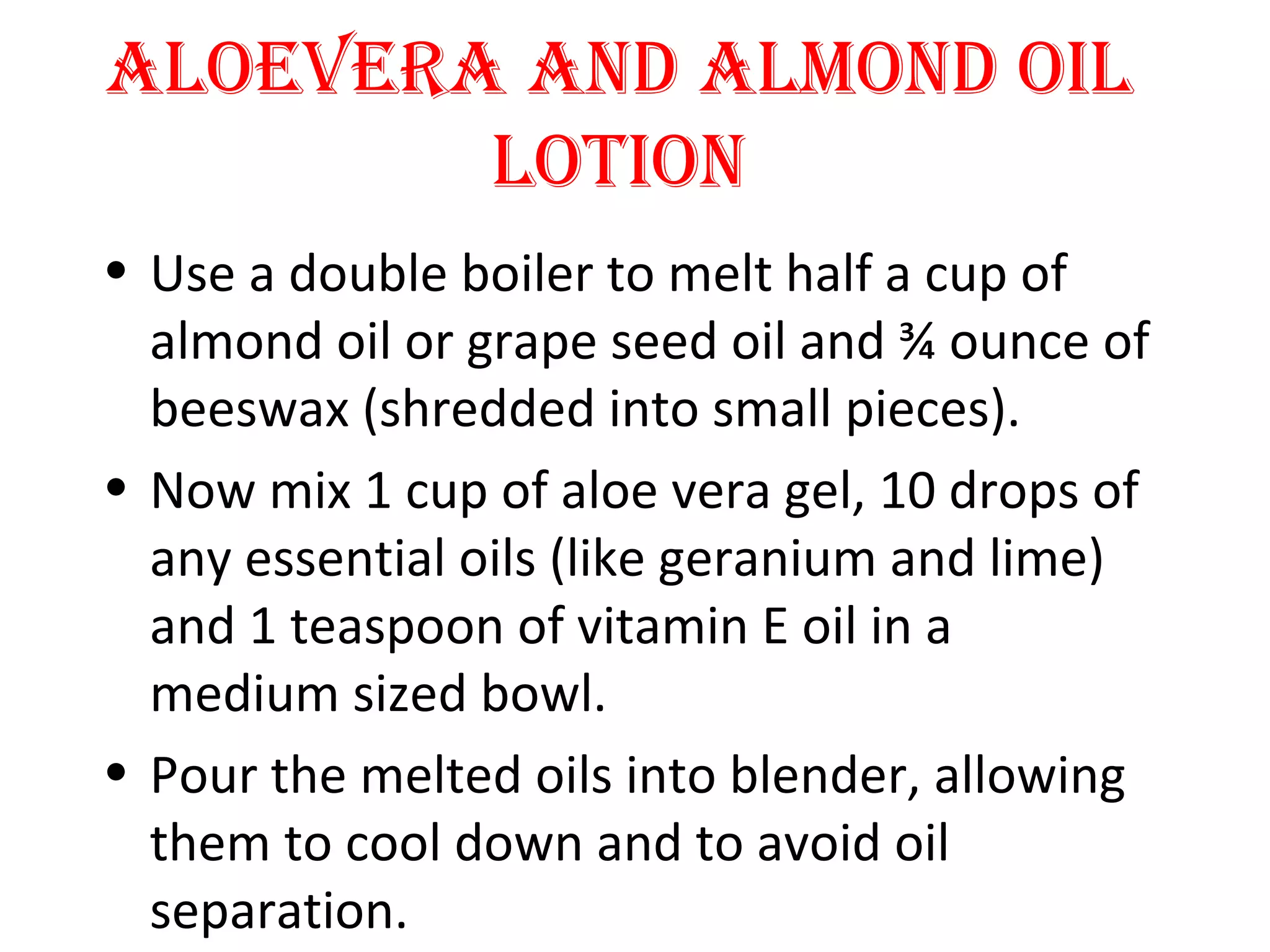 Moisturizing lotion | PPT