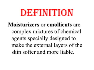 Moisturizing lotion | PPT