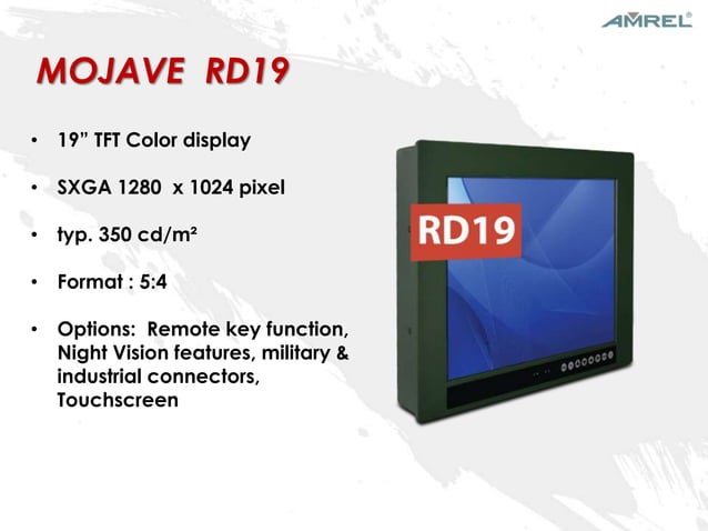 Mojave Rugged Displays | PPT Mojave Rugged Displays | PPT