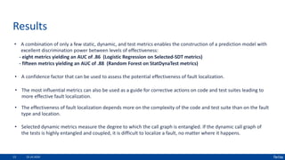 Can we predict the quality of spectrum-based fault localization? | PPT