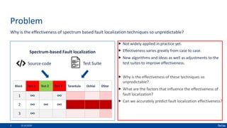 Can we predict the quality of spectrum-based fault localization? | PPT