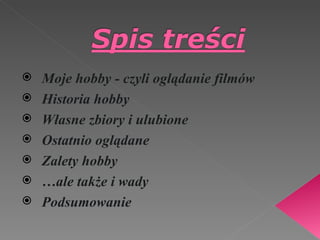Moje hobby | PPT