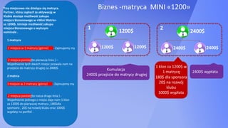 Mini Matrix - LifeStyler, najlepszy Club inwestycyjny | PDF