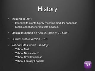 Introduction to the Yahoo! Mojito Node.js MVC | PPT