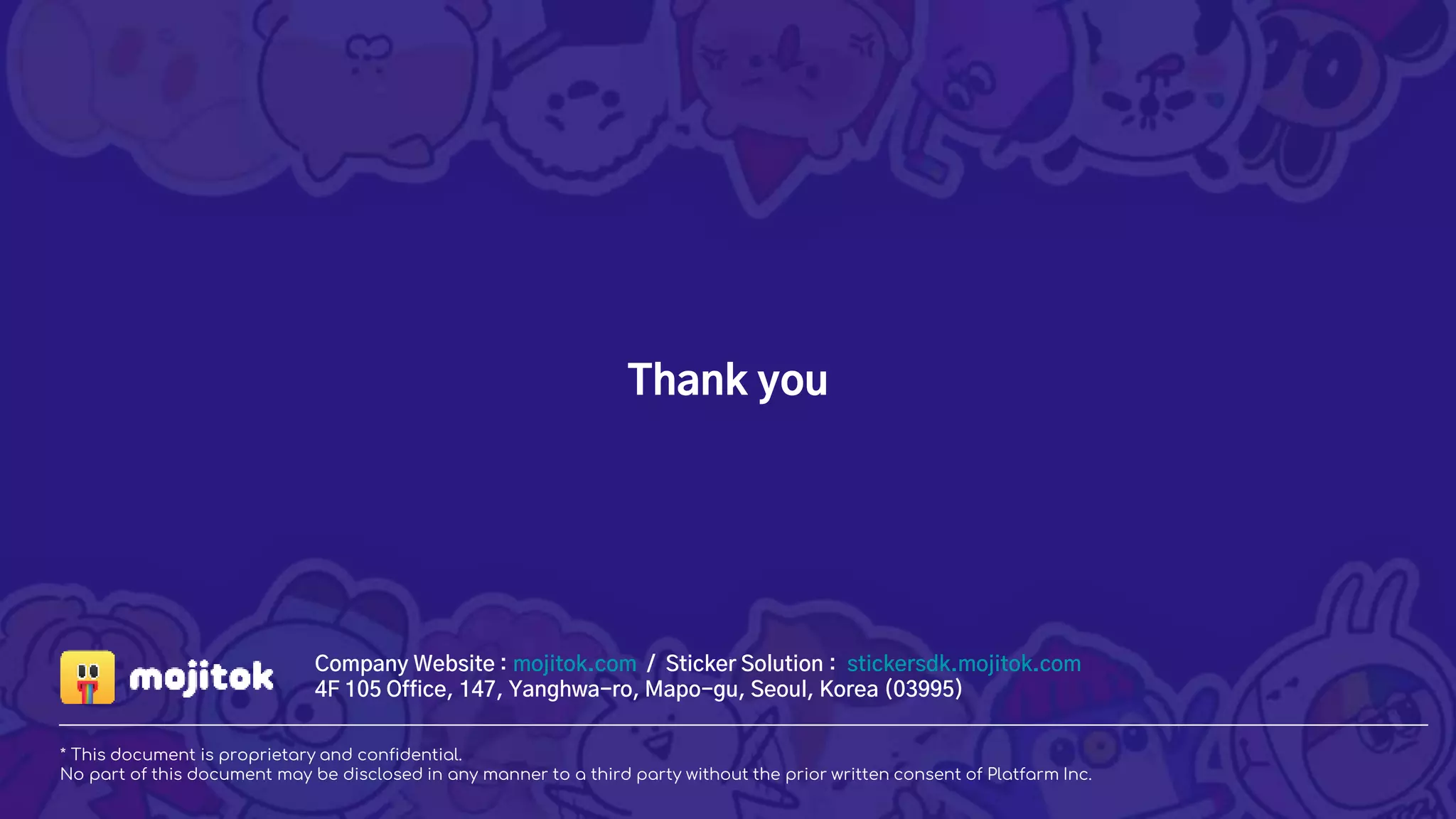 Mojitok sticker store introduction | PPTX