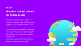 Mojitok sticker store introduction | PPT
