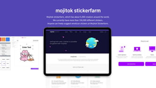Mojitok sticker store introduction | PPT