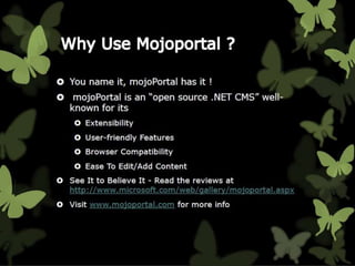 Mojoportal development | PPTX