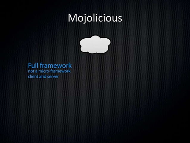 Mojolicious Perl Framework For The Real Time Web Lightning Talk Ppt