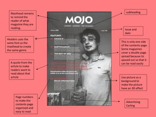 Mojo magazine analysis | PPT