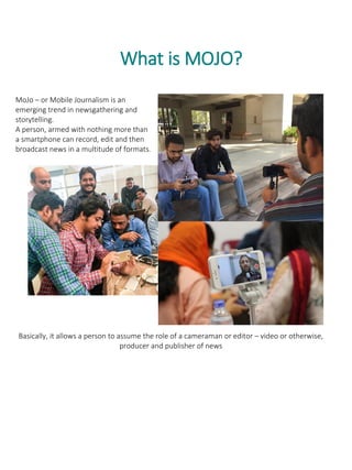 Why Mobile Journalism is important for you | PDF