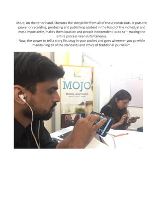 Why Mobile Journalism is important for you | PDF