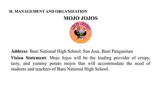 Mojos business plan plan final for business implementation | PPTX