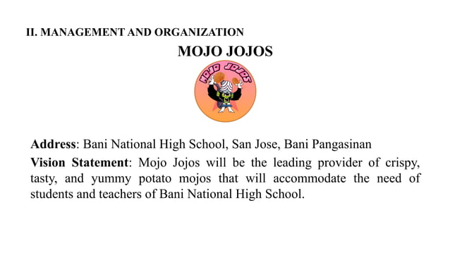 Mojos business plan plan final for business implementation | PPTX