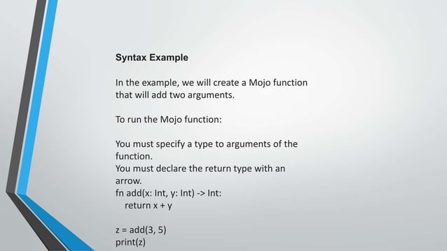 MOJOsppt.pptx | Programming Languages | Computing