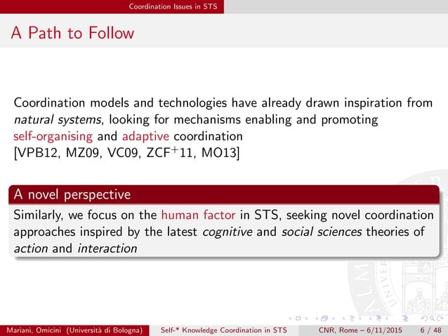 Self-organisation of Knowledge in Socio-technical Systems: A ...