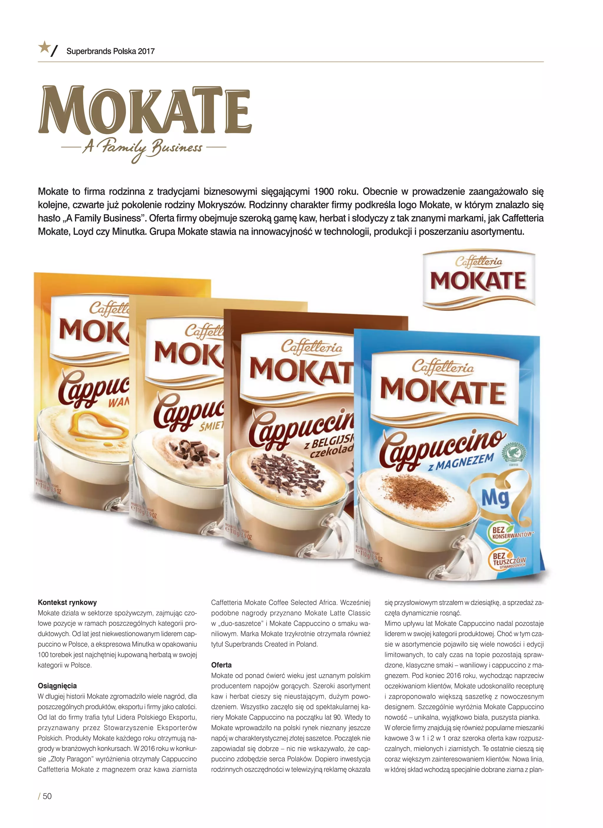 Case study marki Mokate z Albumu Superbrands Polska 2017 | PDF
