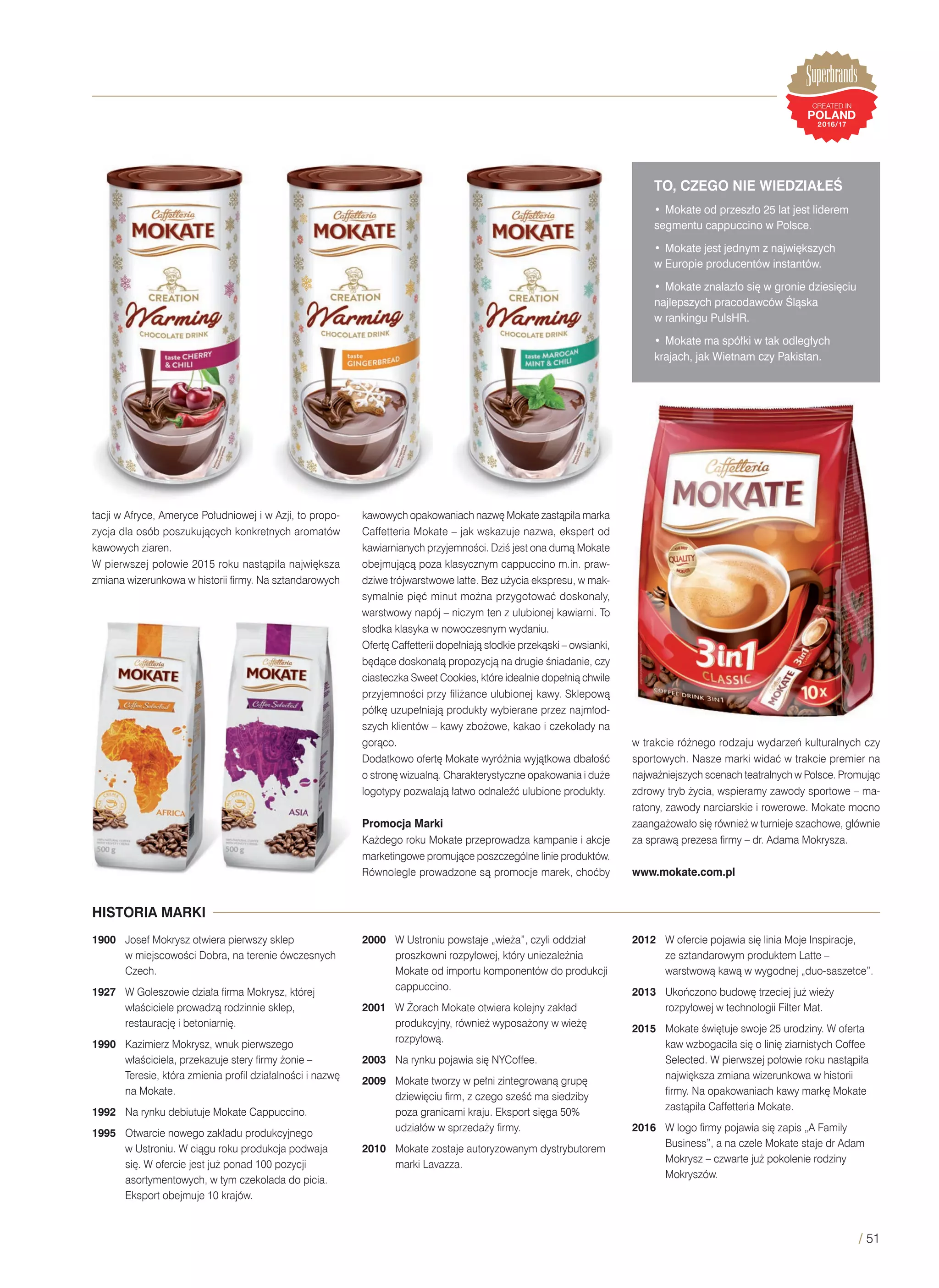 Case study marki Mokate z Albumu Superbrands Polska 2017 | PDF