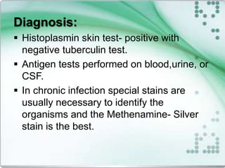 Pathogenesis,pathology and diagnosis of Cryptococcosis,Histoplasmosis ...