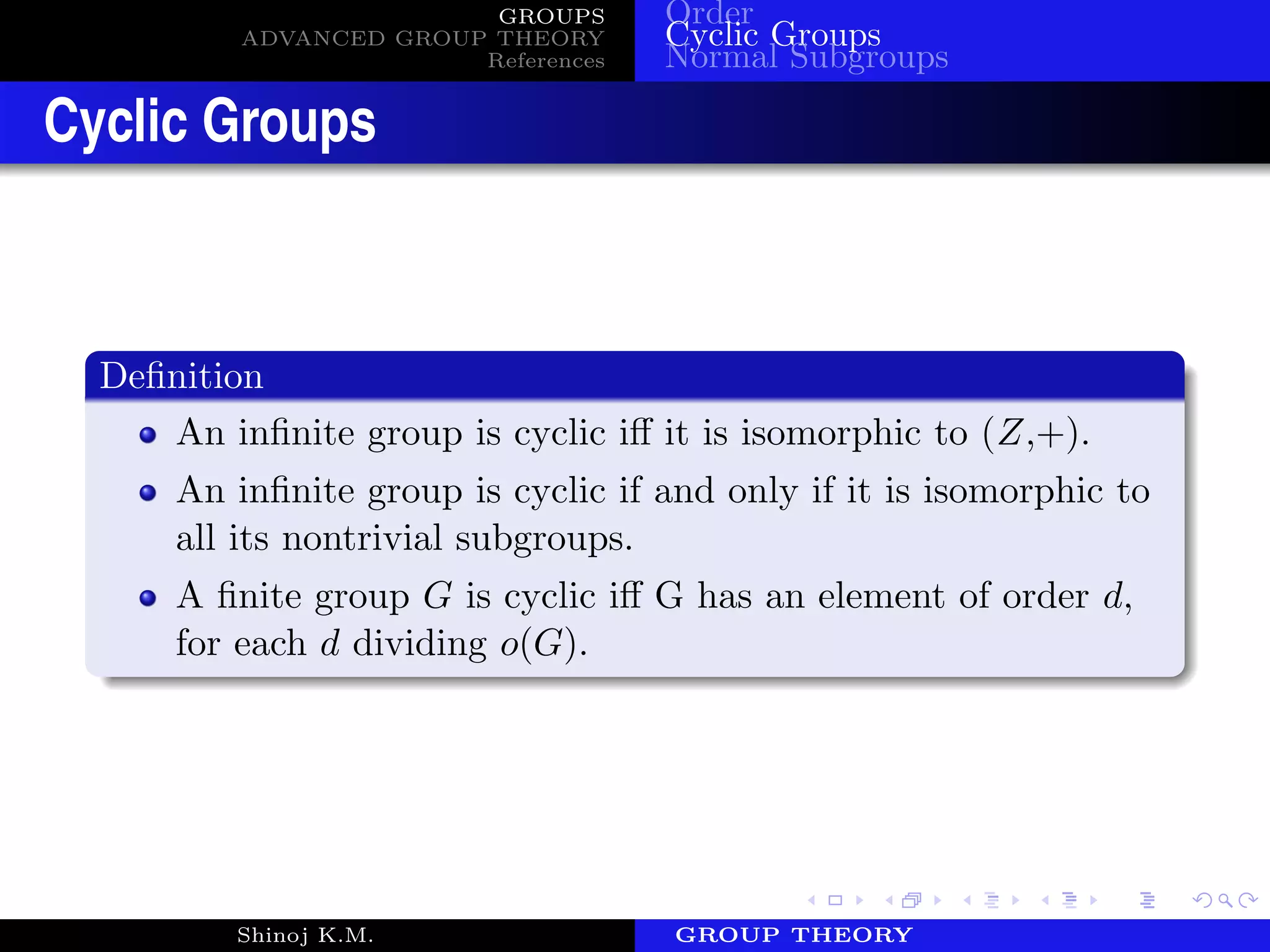 Group Theory | PDF